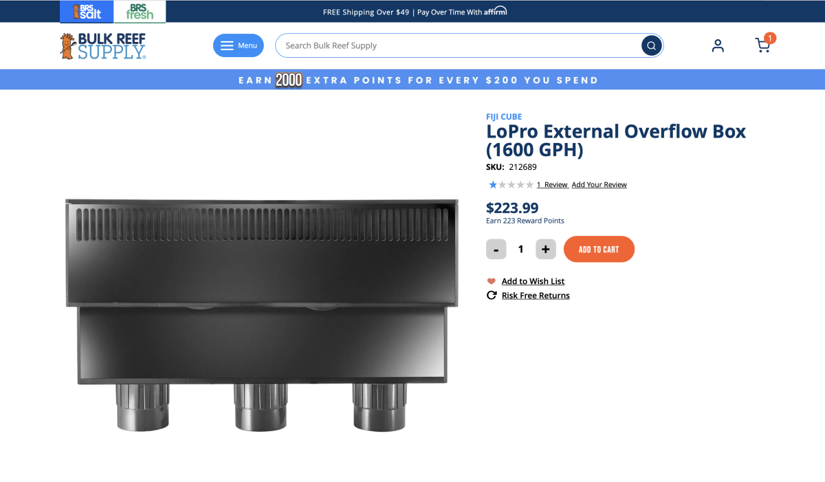 SOLD - *** SOLD *** Barely Used Fiji Cube LoPro External Overflow 1600 ...