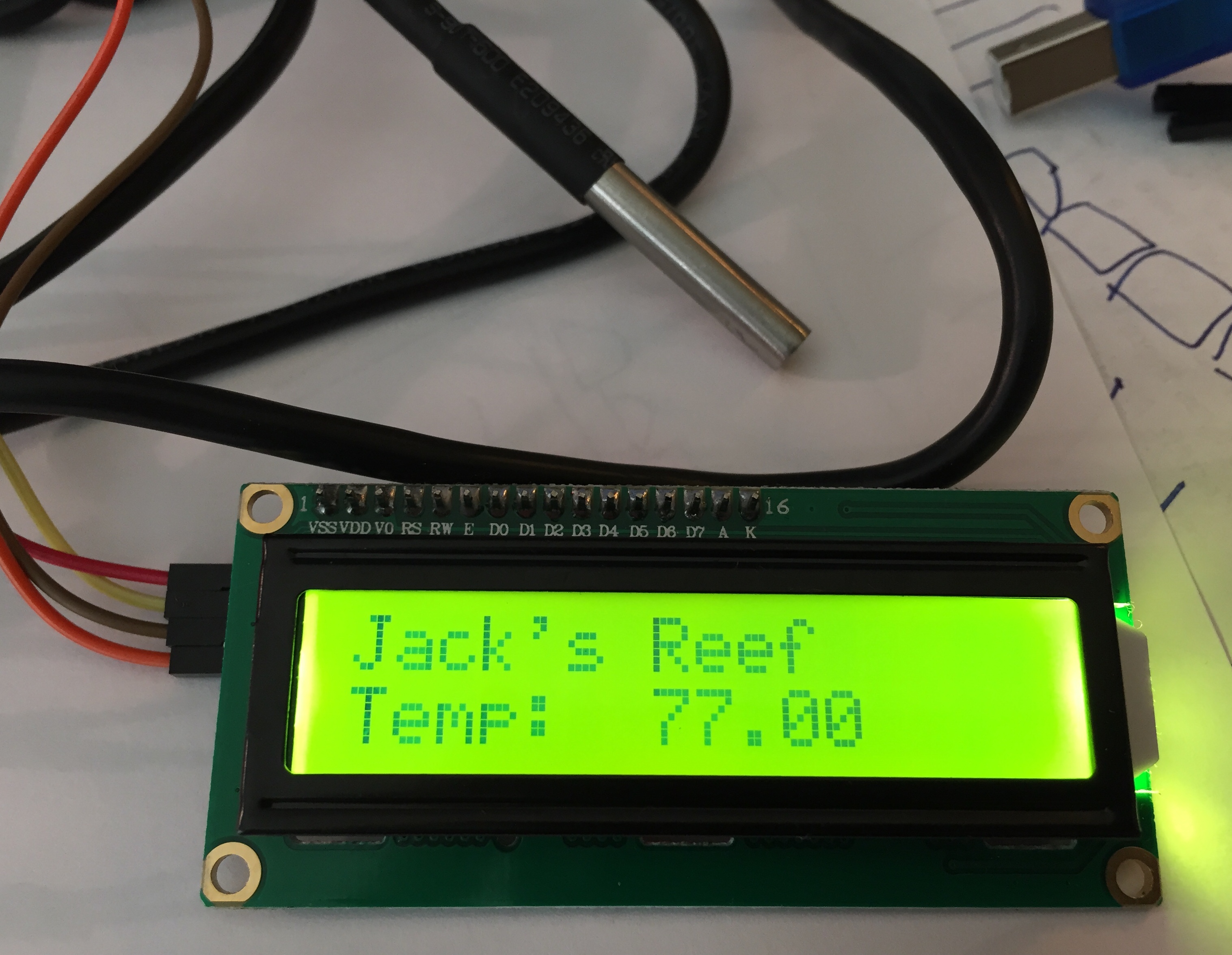 Completed Arduino Temperature Monitor Reef2reef Saltwater And Reef