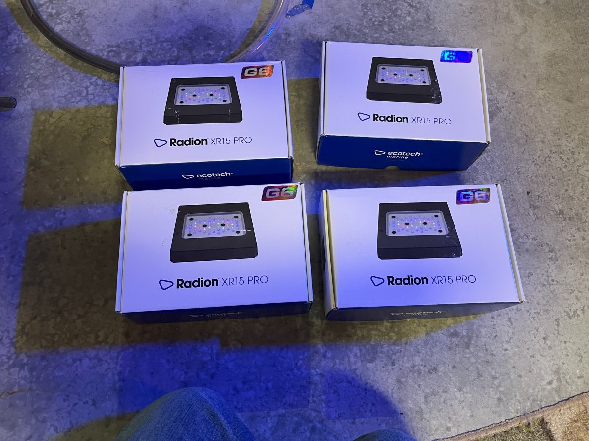 Wisconsin - Lighting - Dry Goods - SOLD - Radion XR15 G6 Pro x4 | Reef2Reef